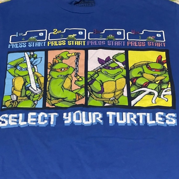 Shirts | Mens Sm Teenage Mutant Ninja Turtles Tmnt Game Select Your Turtle Blue Size S | Poshmark